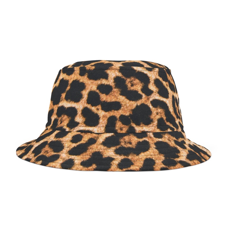 Leopard Print Bucket Hat in an Exotic Style for Women and Men to Shield ...