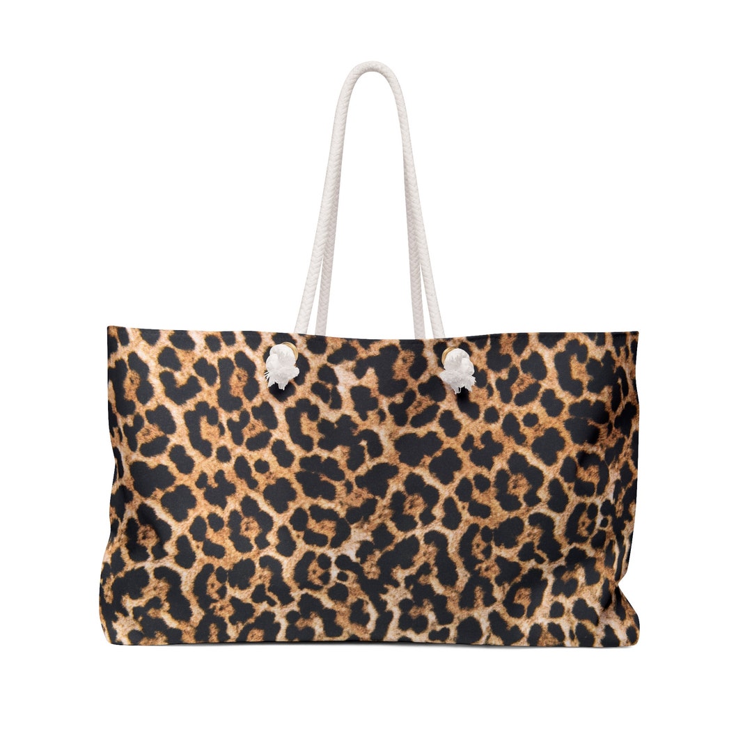 P-3 Leopard Print Weekender Bag Exotic Style for Women With Thick Rope ...