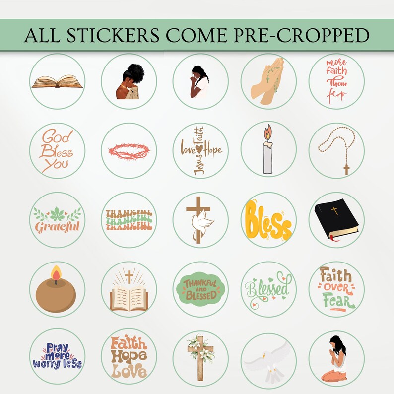 Faith Digital Planner Stickers: Prayer Goodnotes Stickers (PLR) - Etsy