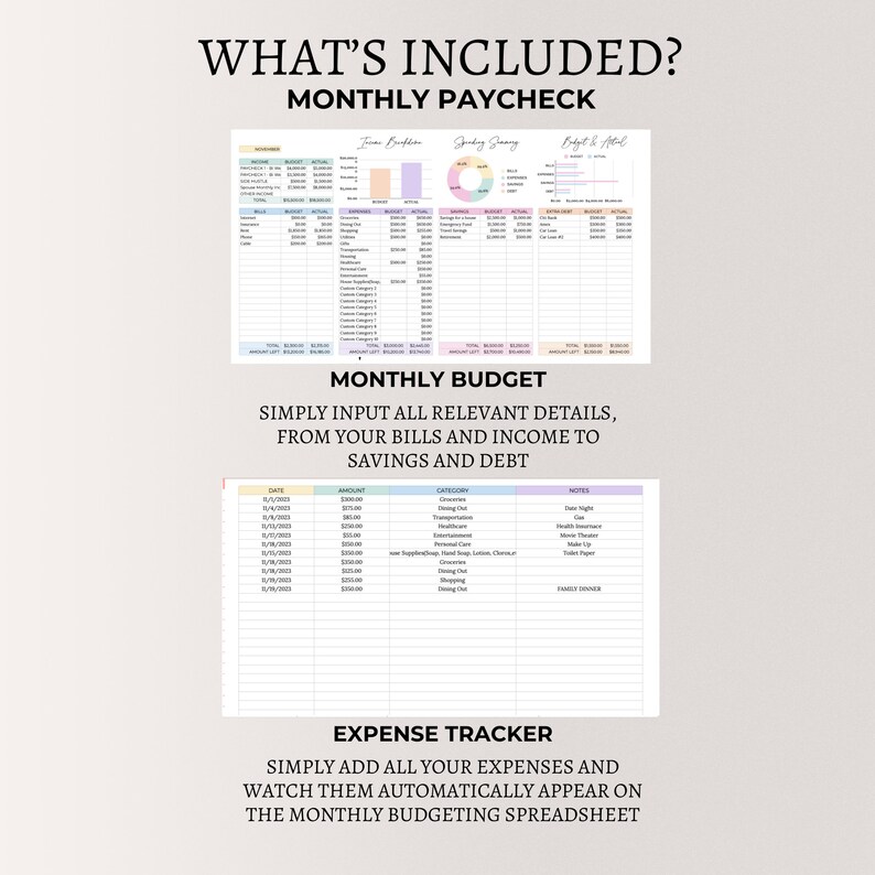 PLR Budgeting Bundle, Googlesheets Spreadsheet Bundle, Annual Budget ...