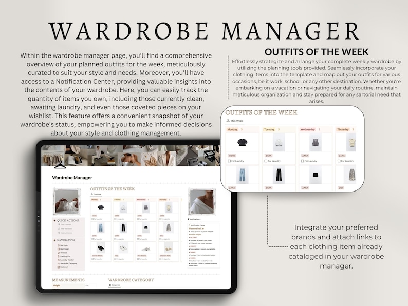 PLR Wardrobe Manager, Closet Organizer System, Clothing Storage ...