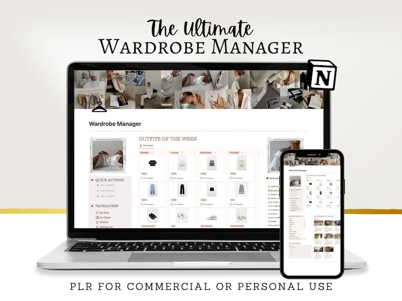 PLR Wardrobe Manager, Closet Organizer System, Clothing Storage ...