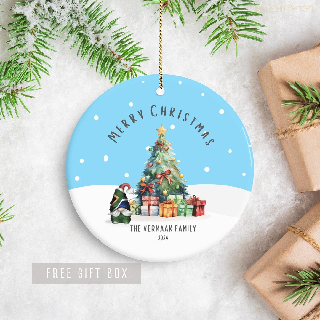 South Africa Christmas Ornament, Personalized South African Flag ...