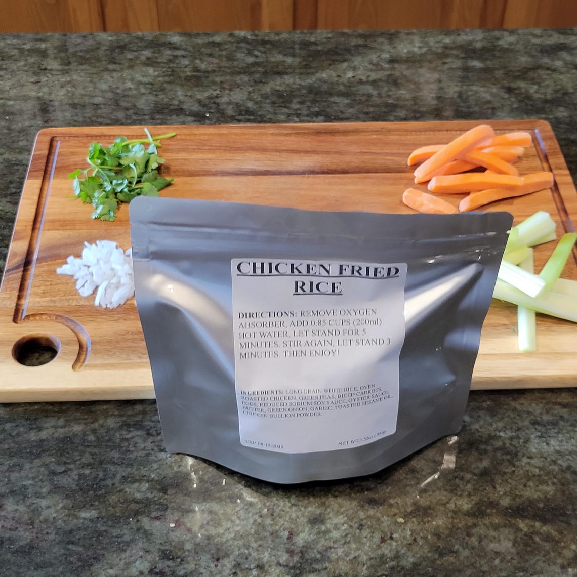 Freeze-dried Chicken Fried Rice - Gourmet Camping Food, Emergency ...