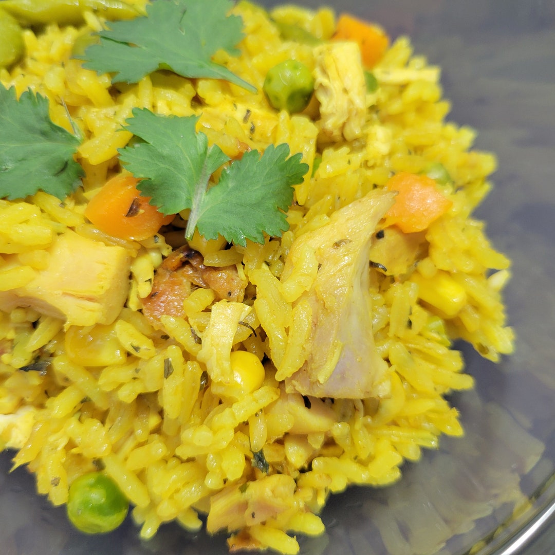 Freeze-dried Yellow Rice Meal: Rotisserie Chicken & Vegetables - Etsy