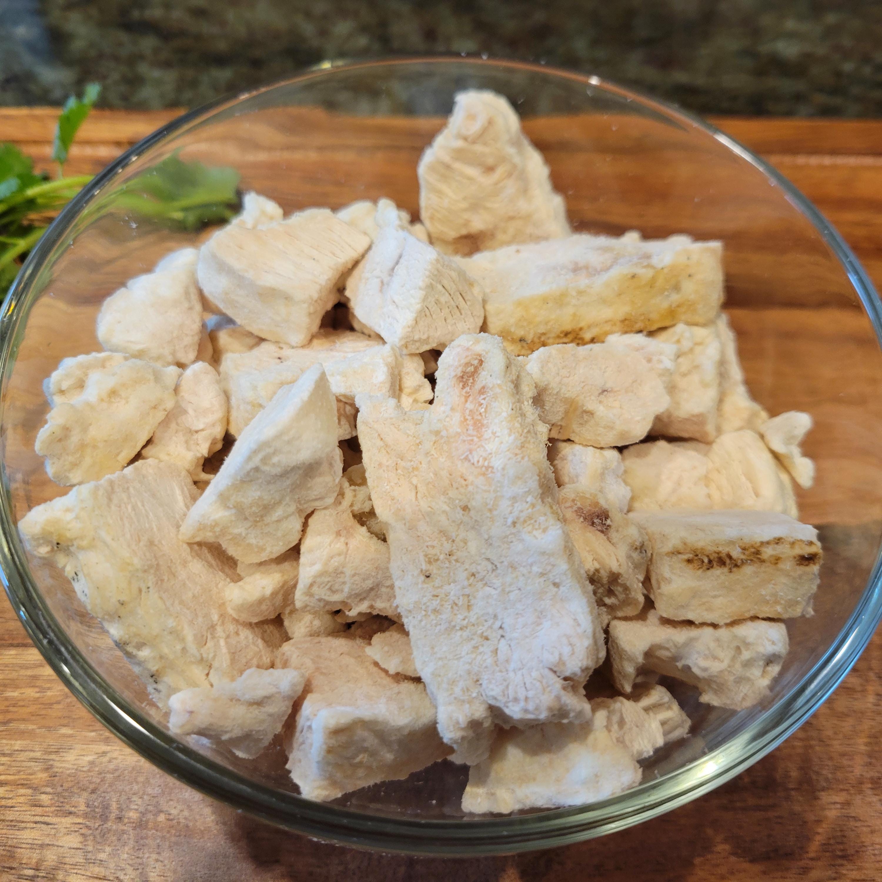 Freeze Dried Boneless Skinless Chicken Breast Chunks 4 Servings - 100% ...