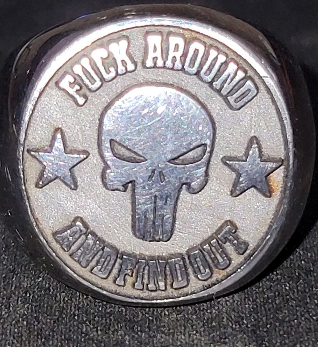 Stainless Steel Signet Ring With FAFO in It. - Etsy