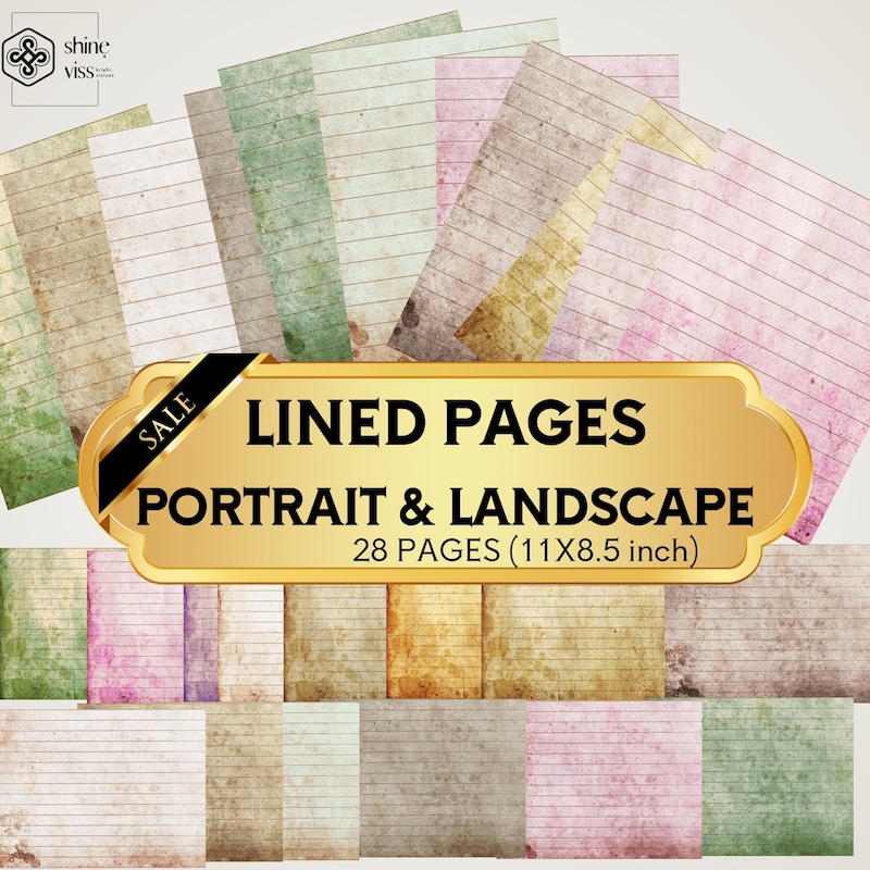 Journal With Vertical Lines - Etsy