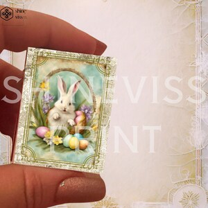 Vintage Easter Mini Books: Bunny & Egg Junk Journal Kit (printable) - Etsy