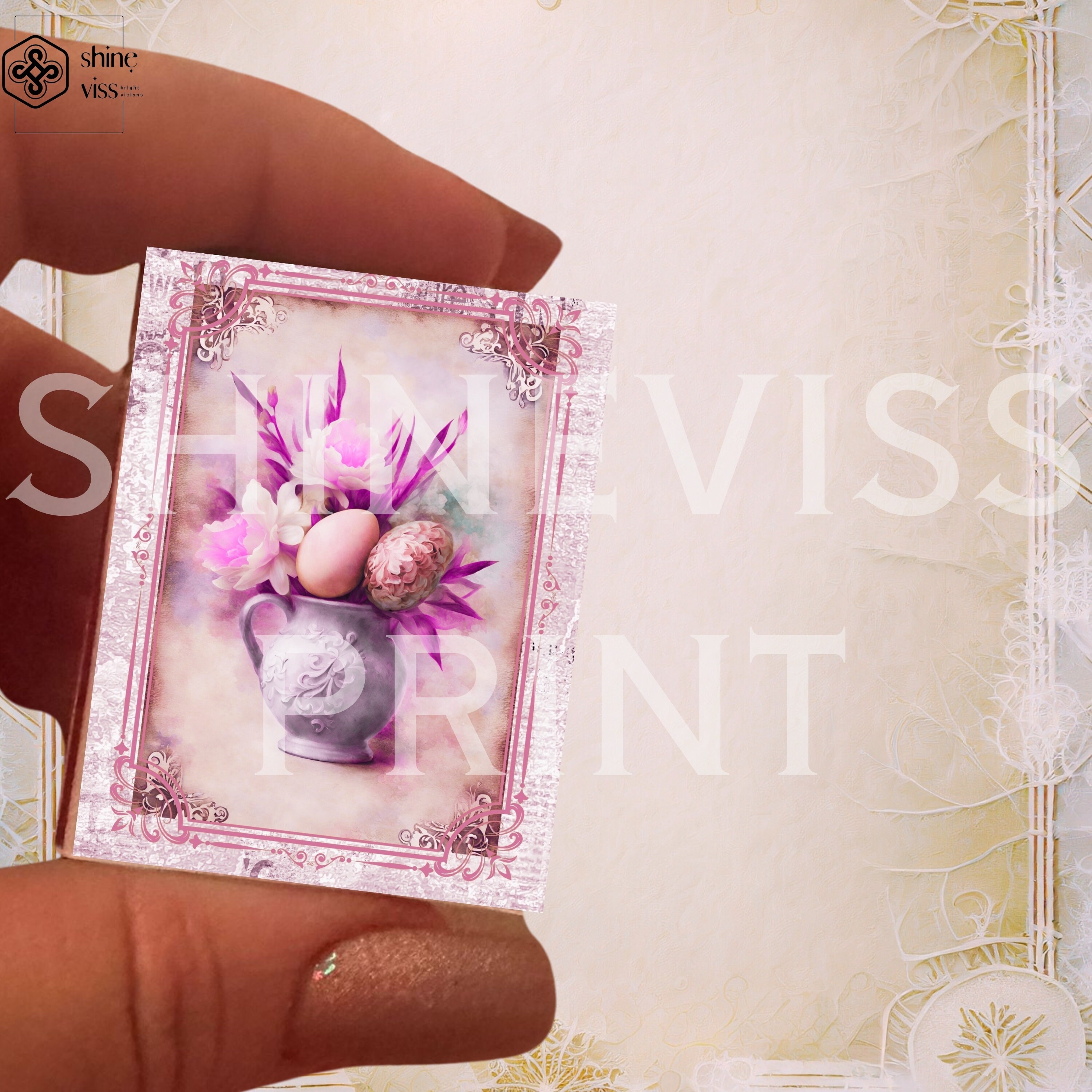 Mini Books, Vintage Easter Holiday, Flower Bunny Egg, Junk Journal Kit ...