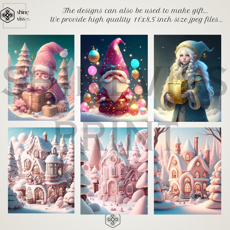 Gnome Elf Card Journal Kit printable JPG Page Ephemera, Card, Fussy Cut ...