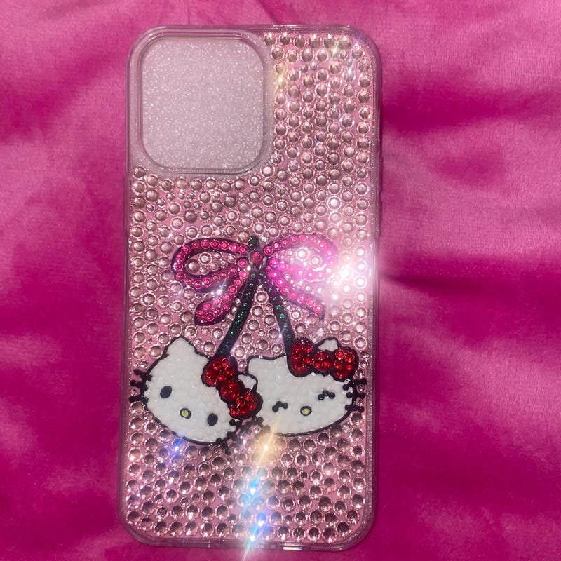 Cherry Bling Phone Case - Etsy