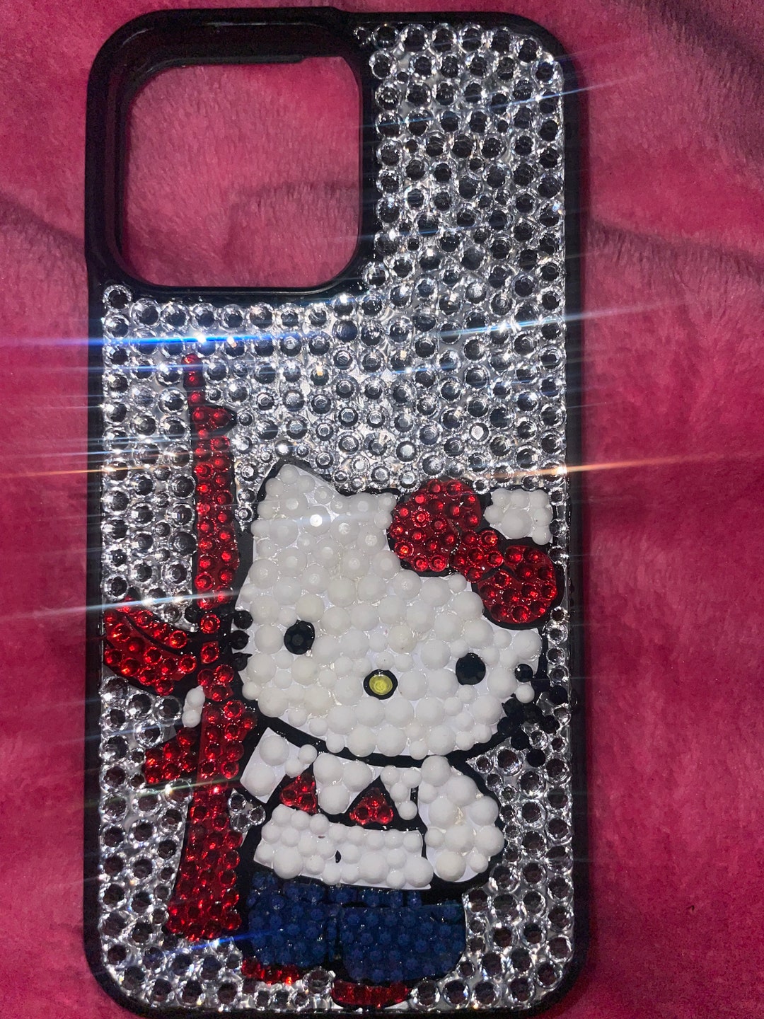 Hello Kitty Red AK47 Bling Phone Case - Etsy