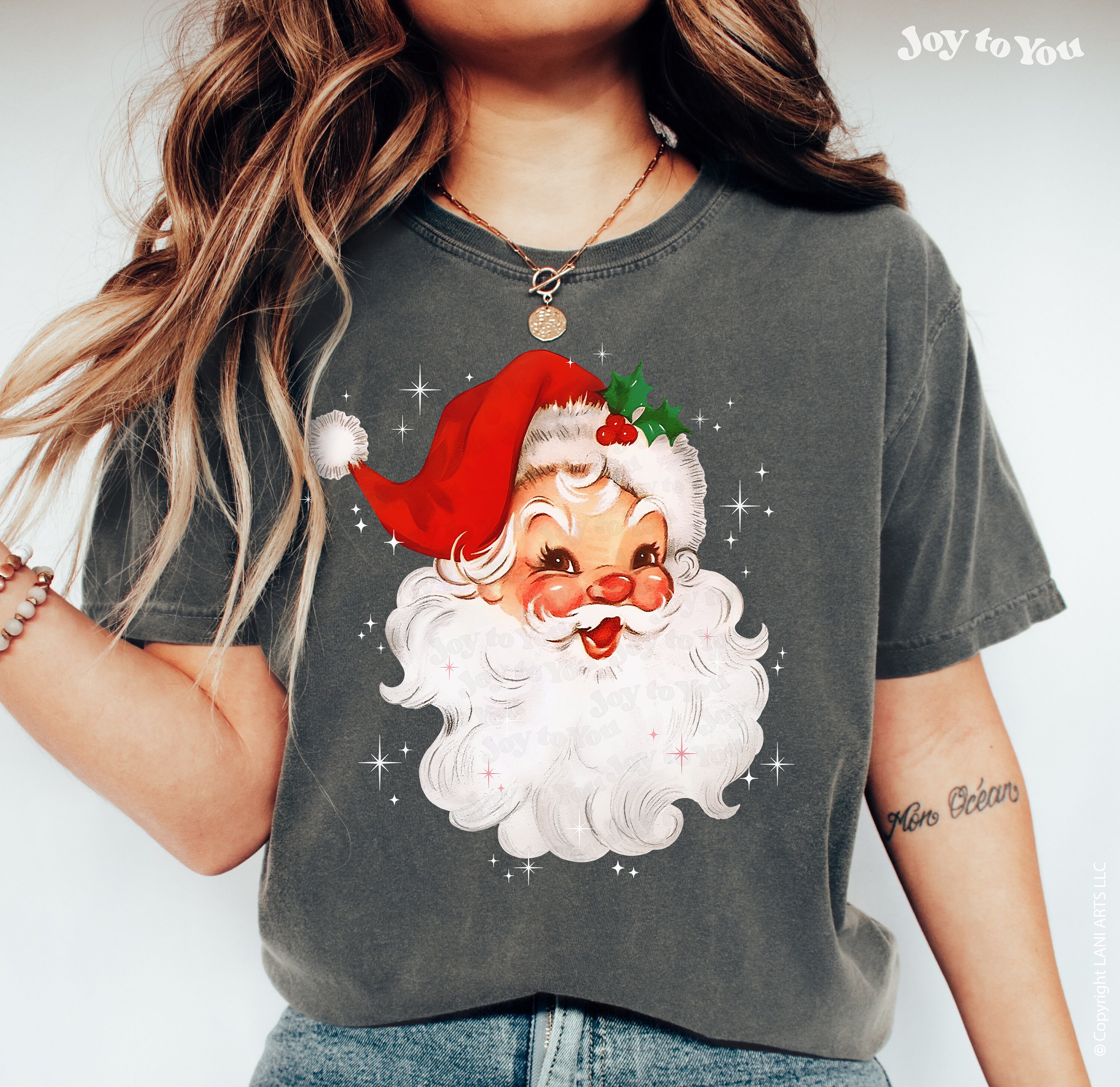 Santa PNG Retro Santa Claus Png Sparkle Santa Vintage Christmas Gifts ...