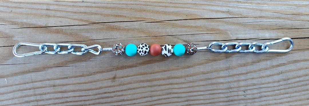 Western Themed Beaded Curb Strap - Etsy