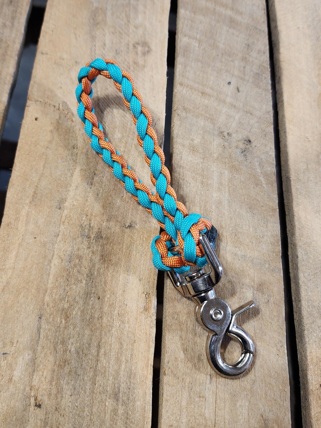 Turquoise & Orange Tie Down Keeper - Etsy