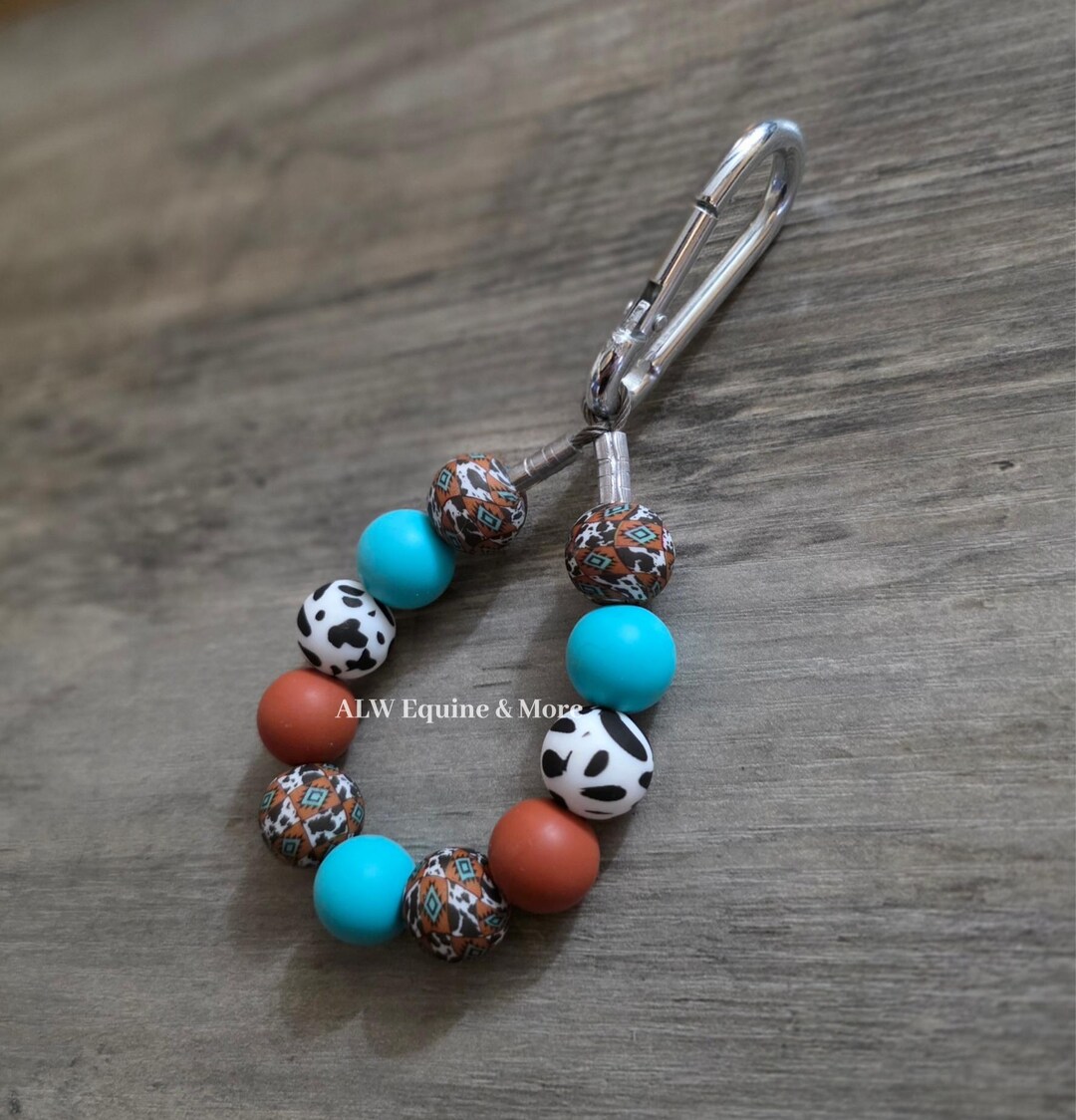 Western Themed Beaded Tie Down Keeper - Etsy