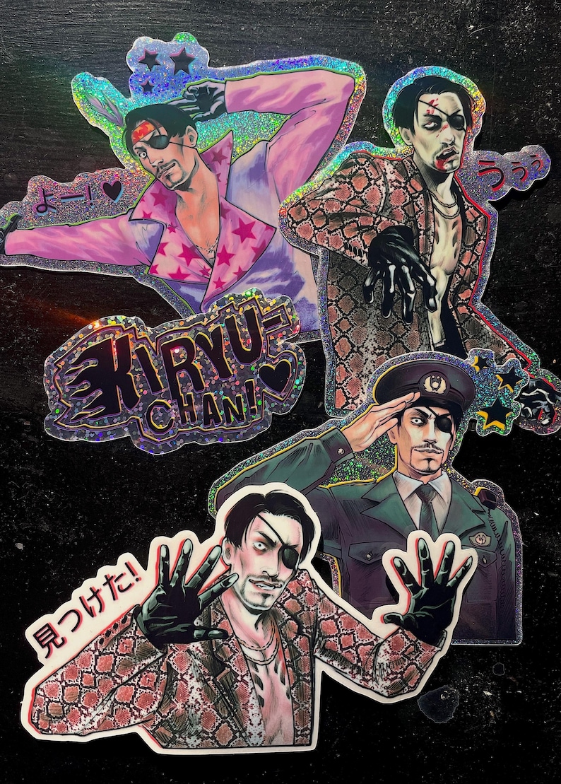 MAJIMA EVERYWHERE Vinyl Stickers // Majima Goro ~ Yakuza Kiwami - Etsy