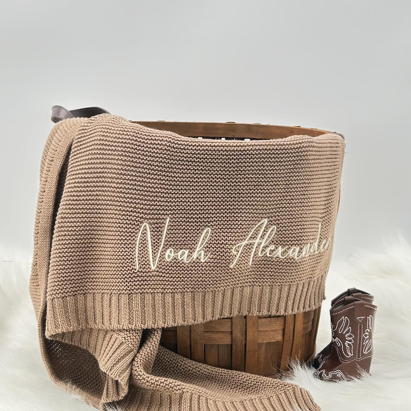 Baby Blanket Sage Pink - Etsy