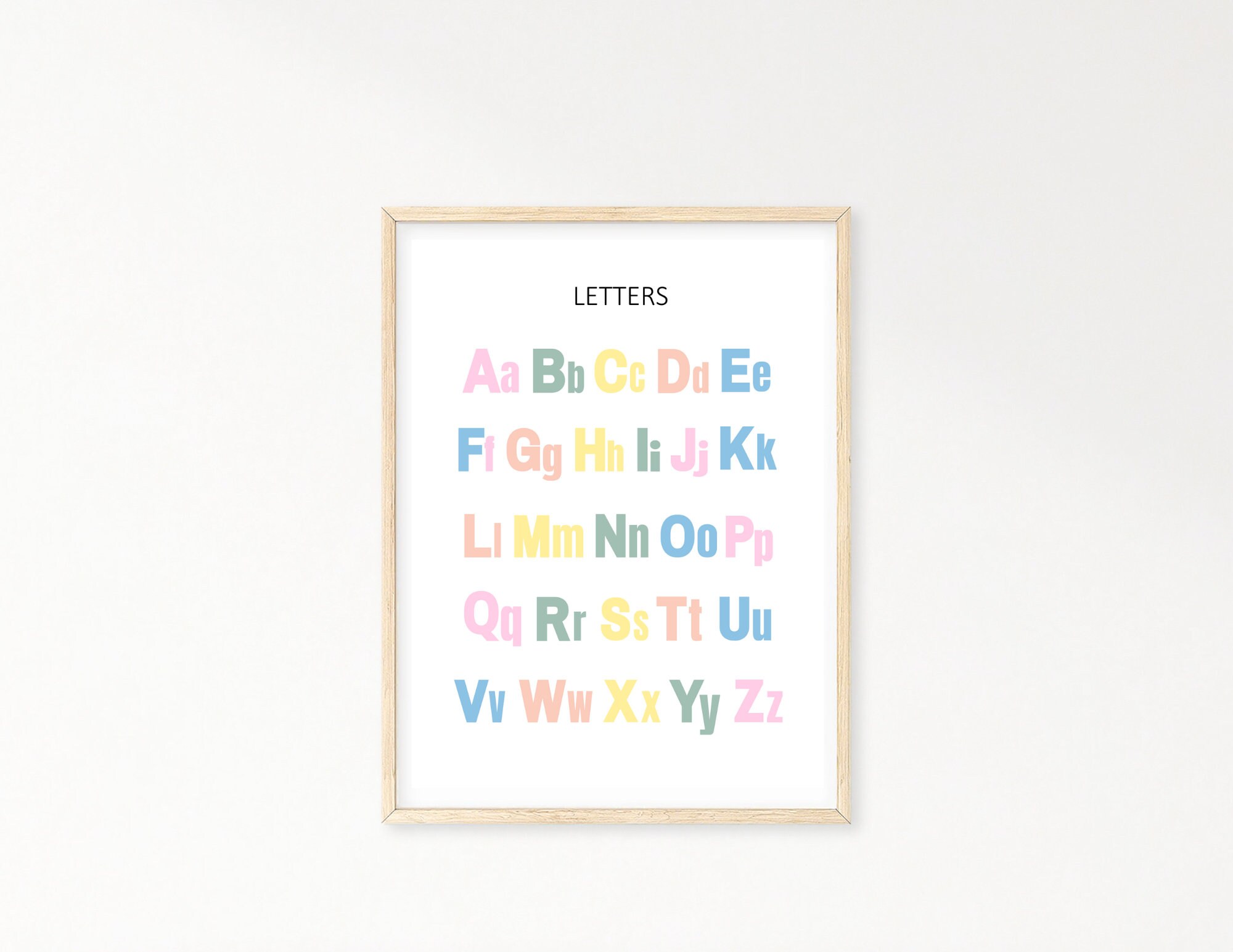 Set of 8, Educational Wall Art, Educational Posters, Homeschool ...