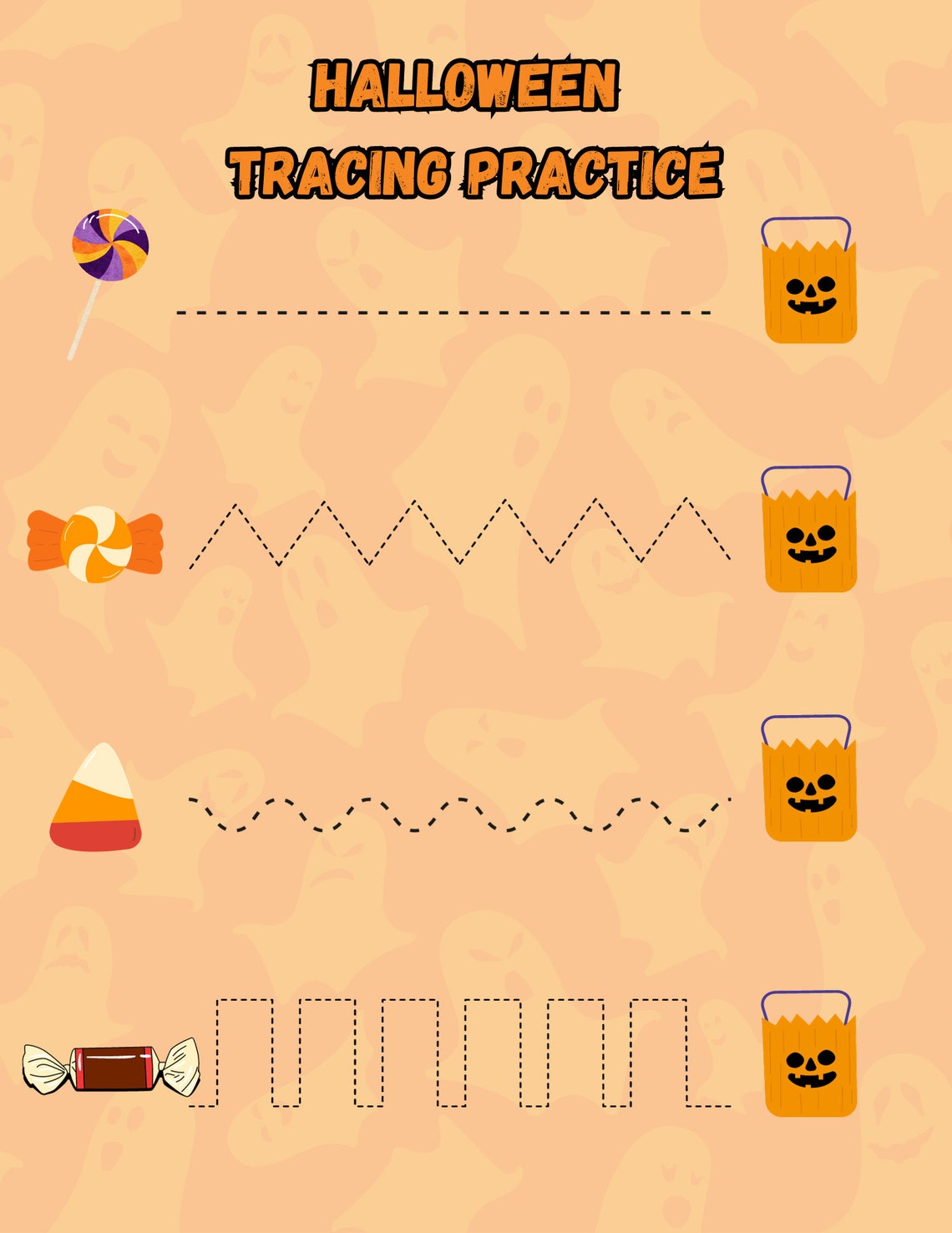 Halloween Preschool Activity Printout, Halloween Prek Packet, Prek ...