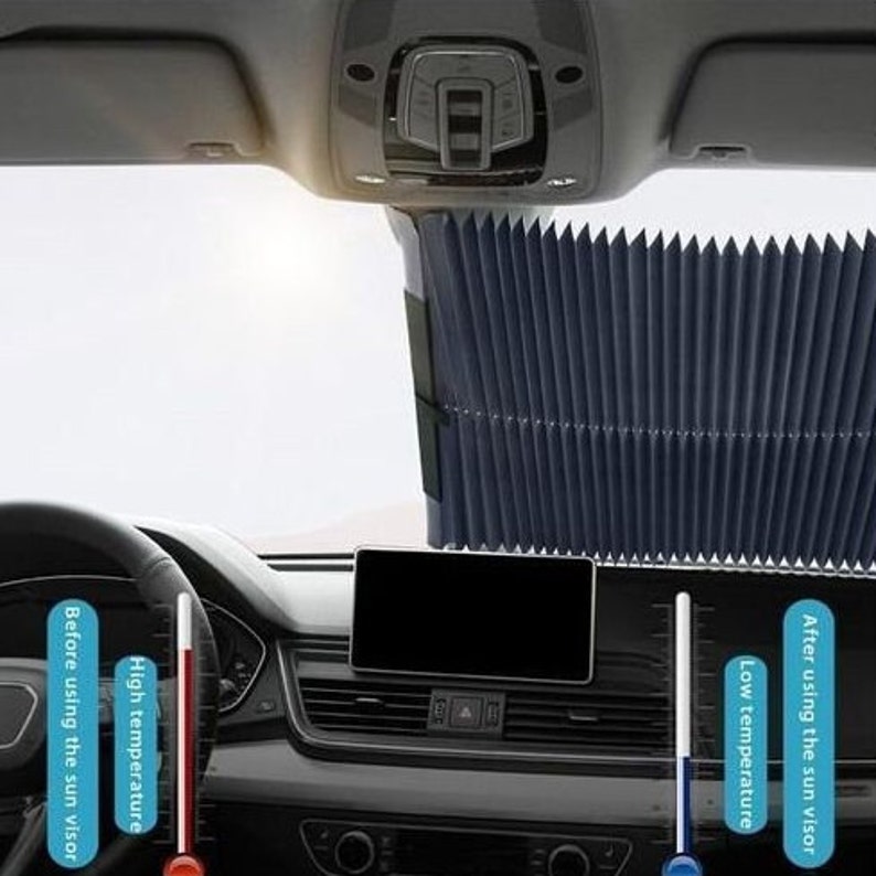 Universal Car Front Rear Window Sunshades Windshield Curtains for Sun ...