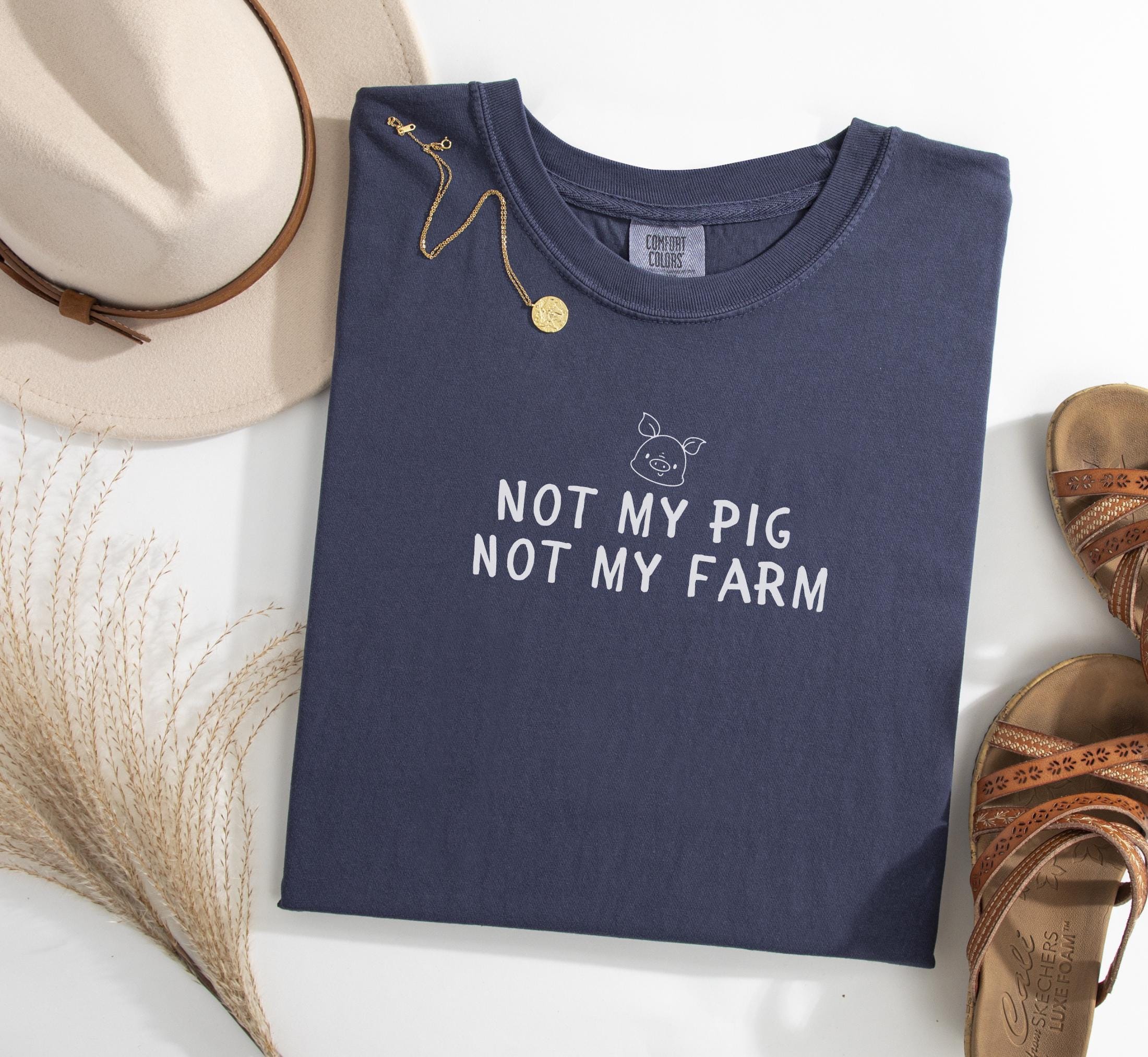 Not My Pig Not My Farm Tshirt, Funny Pig Shirt, Pig Lovers Gift ...