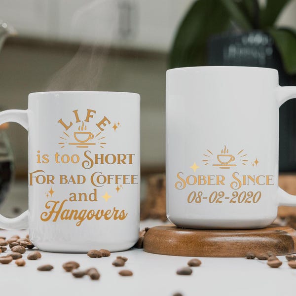 Unique Sober Mug - Etsy