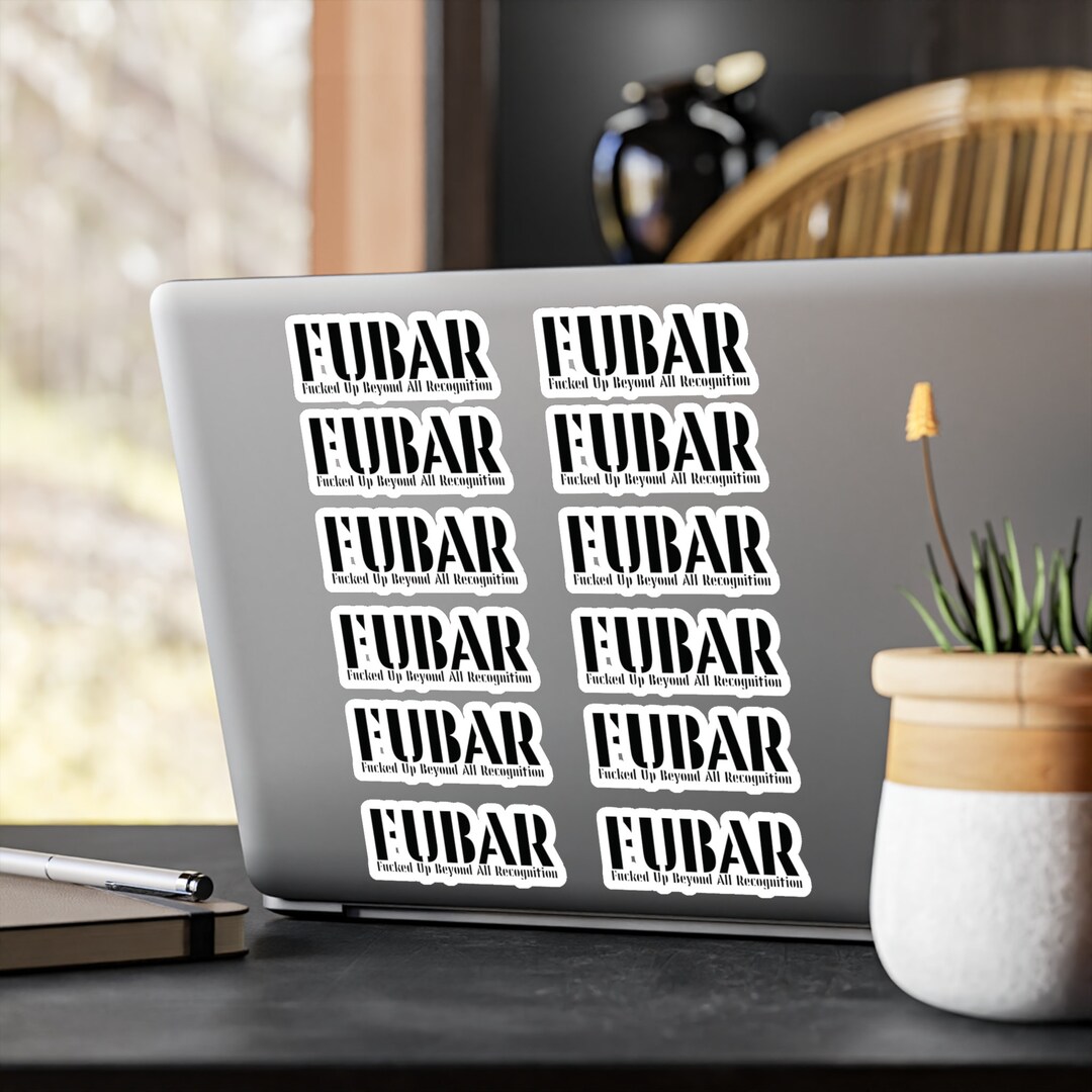 FUBAR Sticker Pack, Funny Military Vinyl Laptop Stickers, Conservative ...