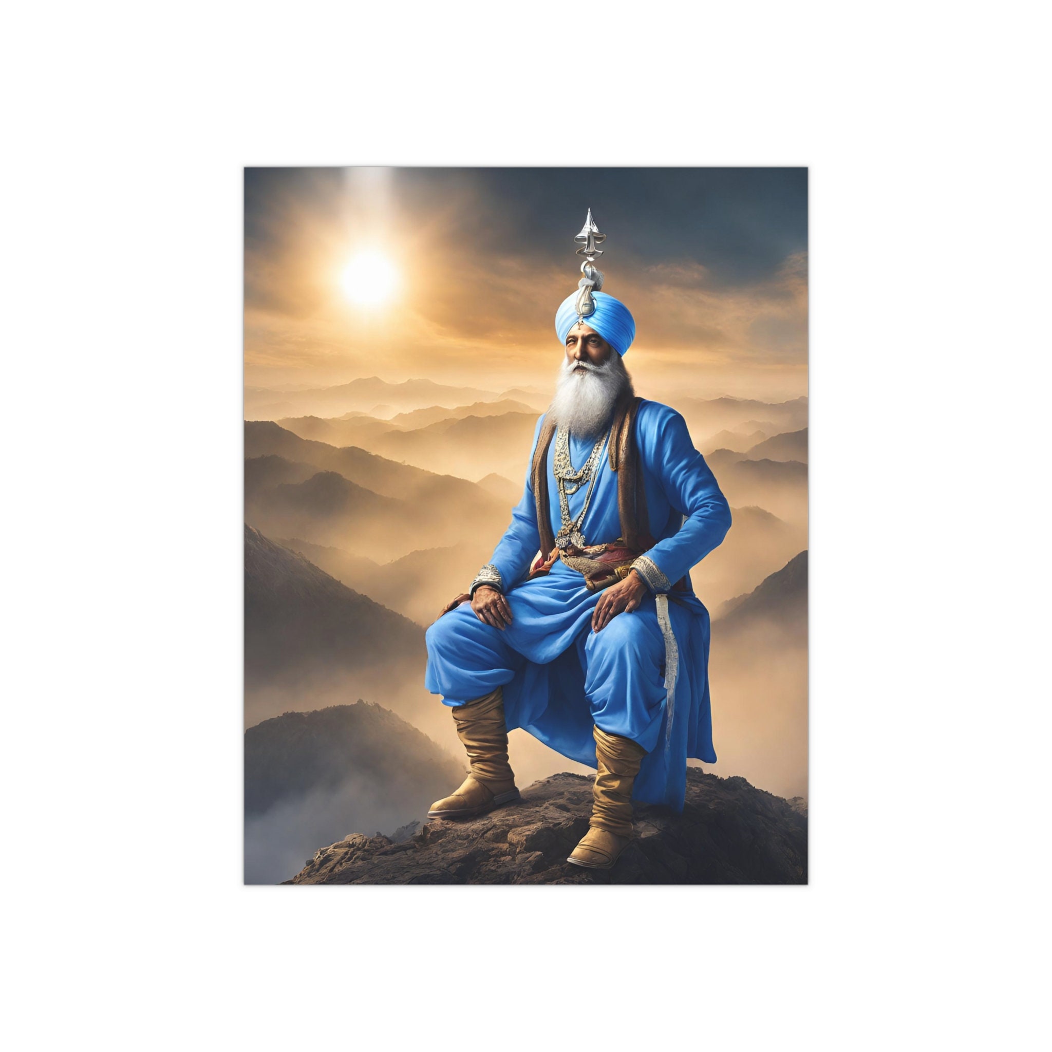 Baba Deep Singh Ji Satin Poster 300gsm - Etsy Canada