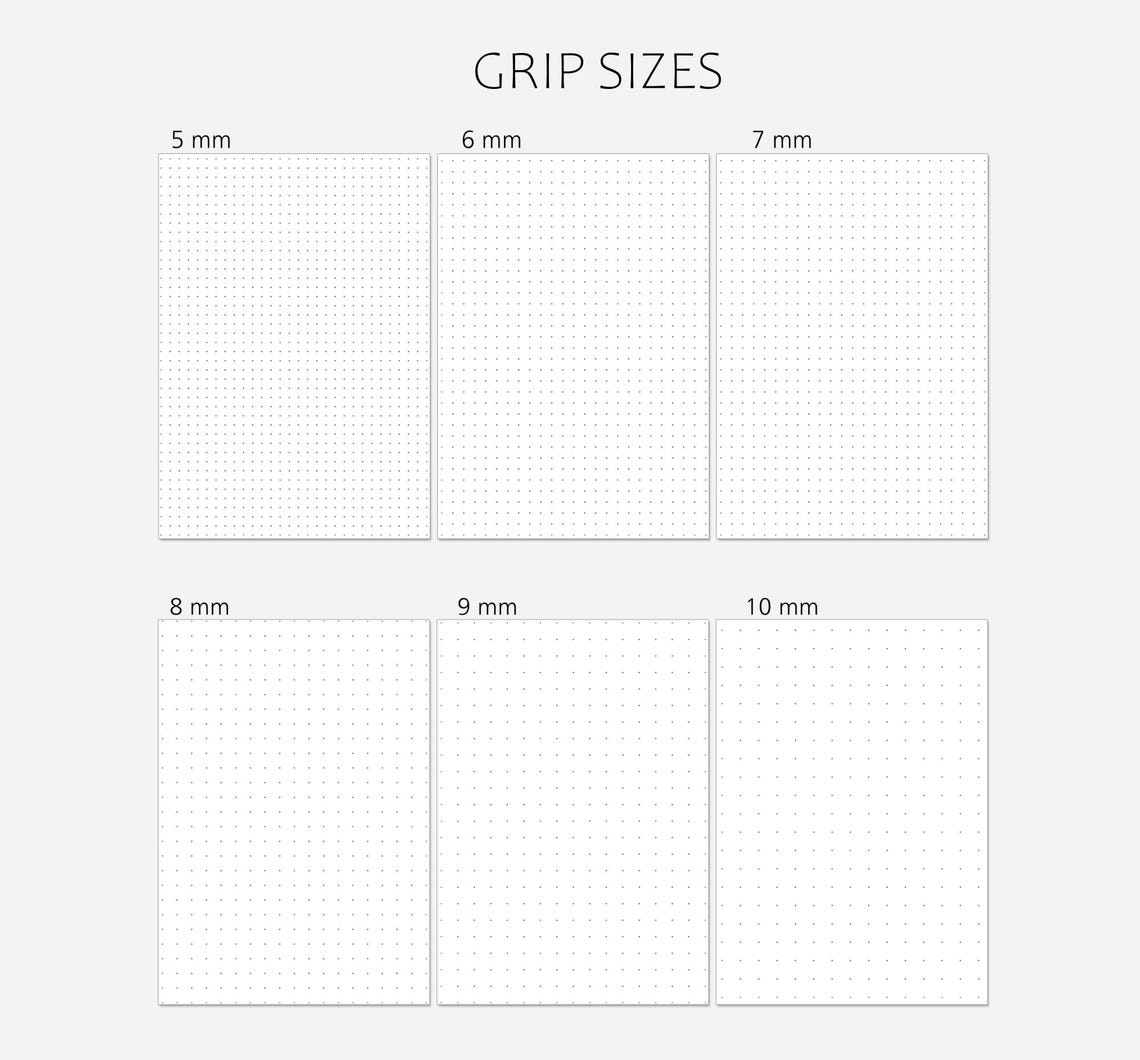 PRINTABLE Dot Graph Paper Notebook Sheets Templates A5 A4 - Etsy
