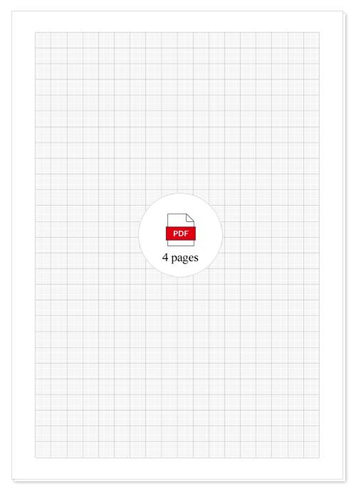 PRINTABLE A4 Graph Paper 10 Squares per 1 Cm Grid Templates - Etsy
