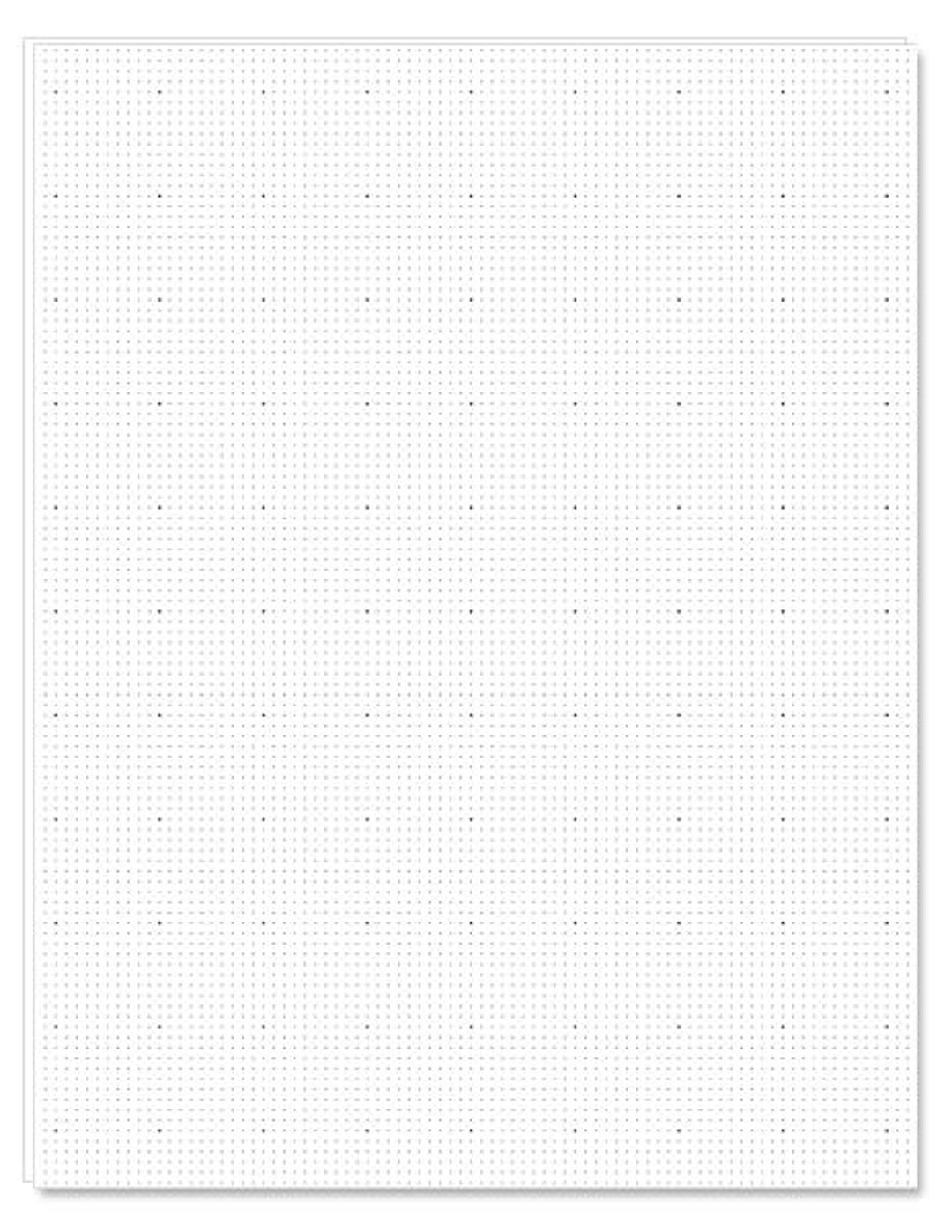 PRINTABLE Dotted Graph Paper 10 Count Dot Grid Paper Pdf Png - Etsy