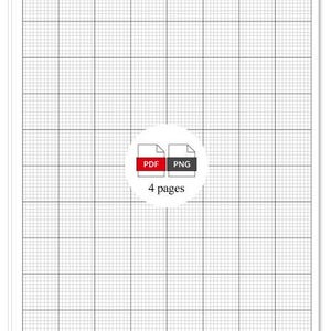 Printable Graph Paper: 10 Count Grid (PDF, PNG) - Etsy