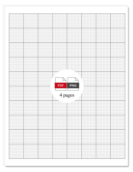 PRINTABLE Graph Paper 10 Count Graph Paper Pdf Png - Etsy