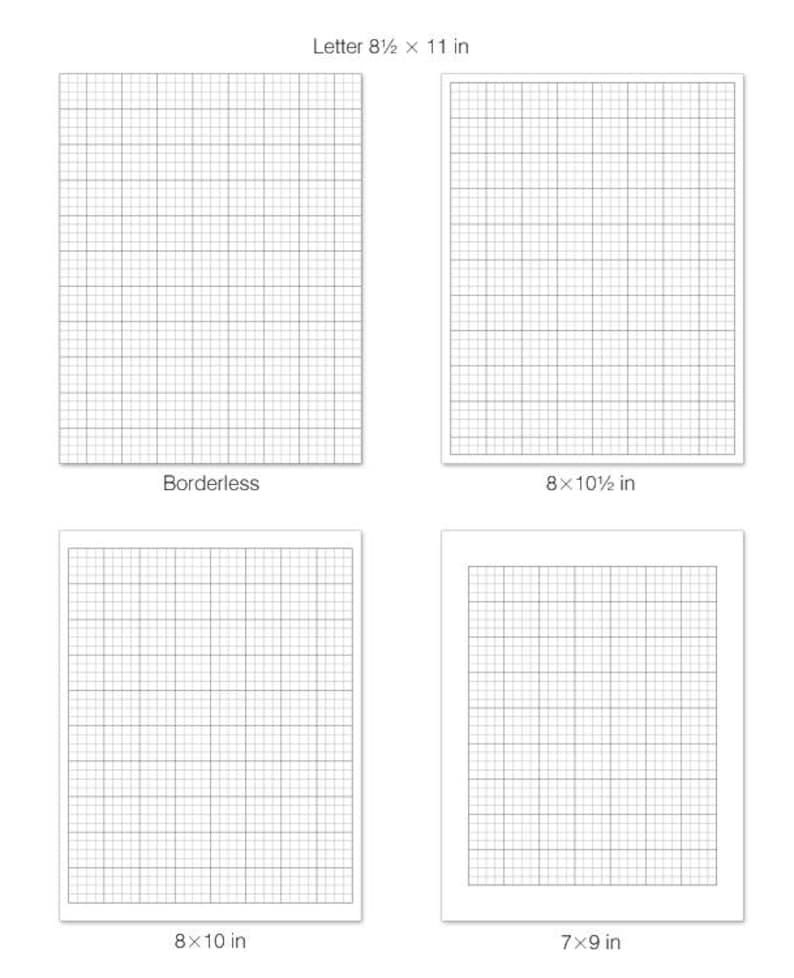 PRINTABLE Graph Paper 4 Count Graph Paper Pdf Png - Etsy