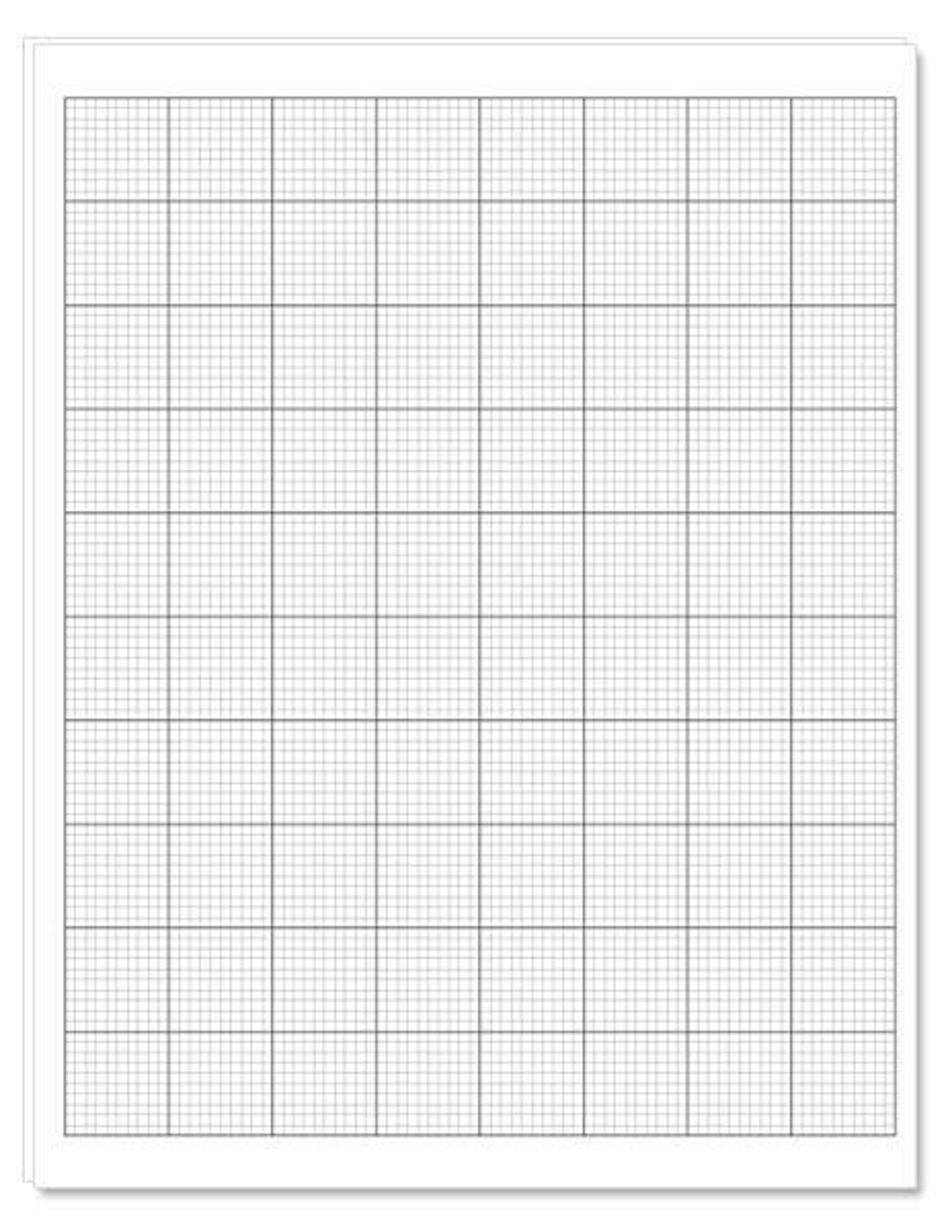 Printable Graph Paper: 10 Count Grid (PDF, PNG) - Etsy