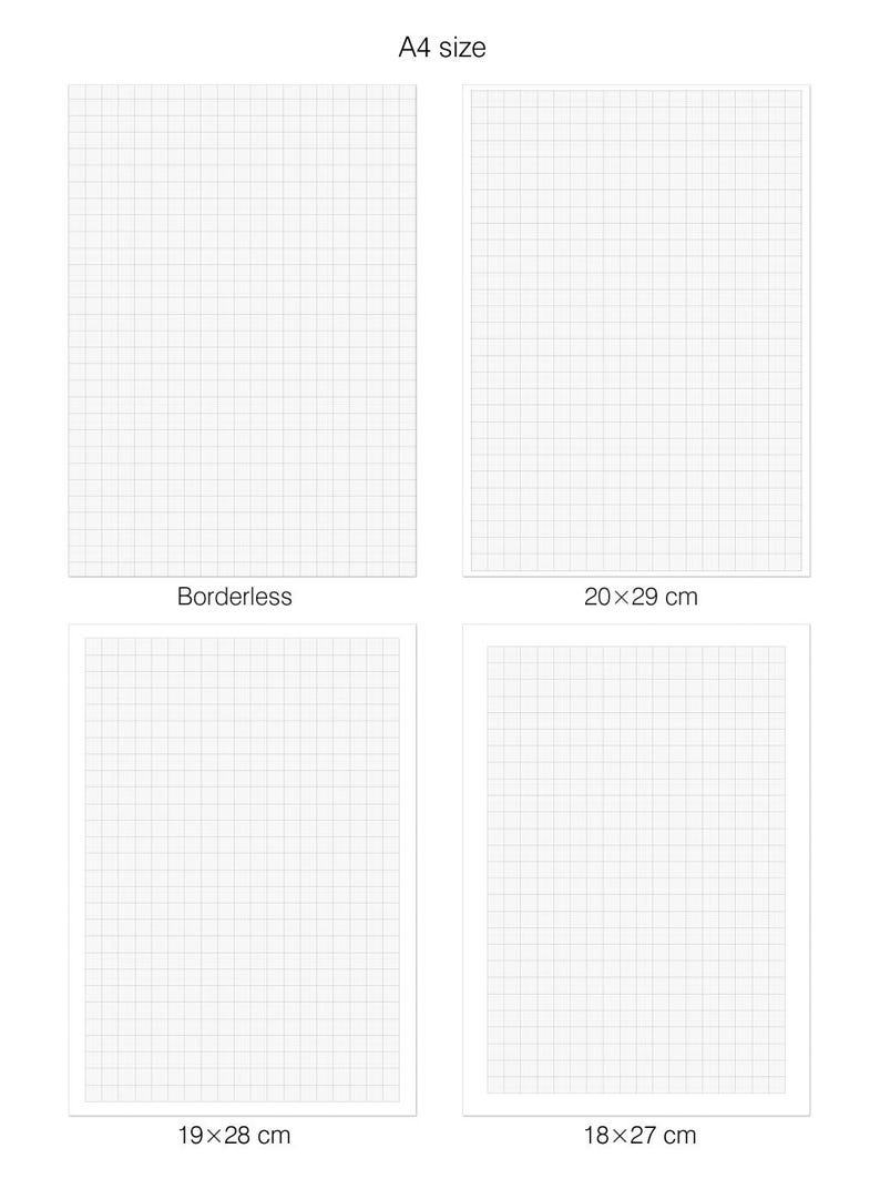 PRINTABLE A4 Graph Paper 10 Squares per 1 Cm Grid Templates - Etsy