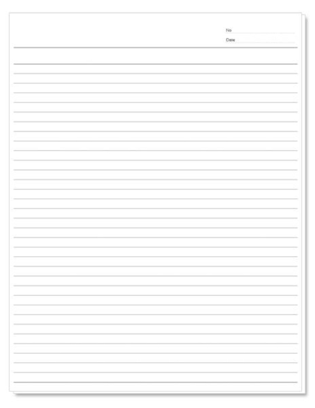 Printable Ruled Paper Templates: Letter Size, College Rule (PDF, PNG ...
