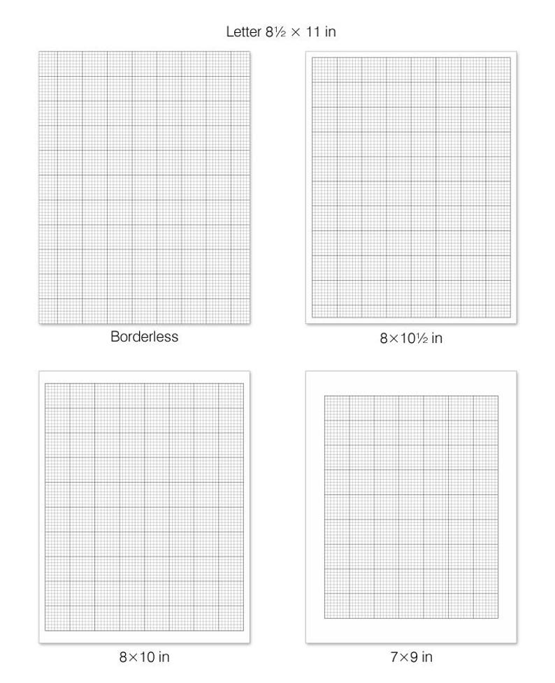 8-count Graph Paper: Printable Grid Template (PDF, PNG) - Etsy