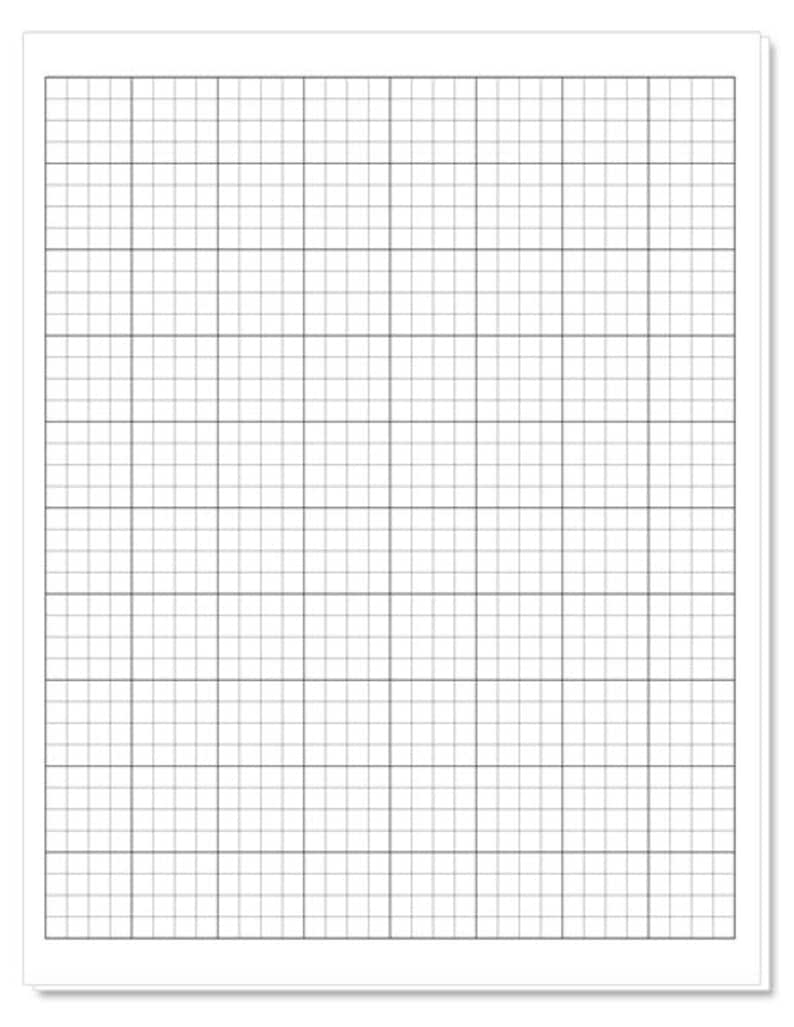 Printable Graph Paper: 4 Squares per Inch (PDF, PNG Downloadable Files ...