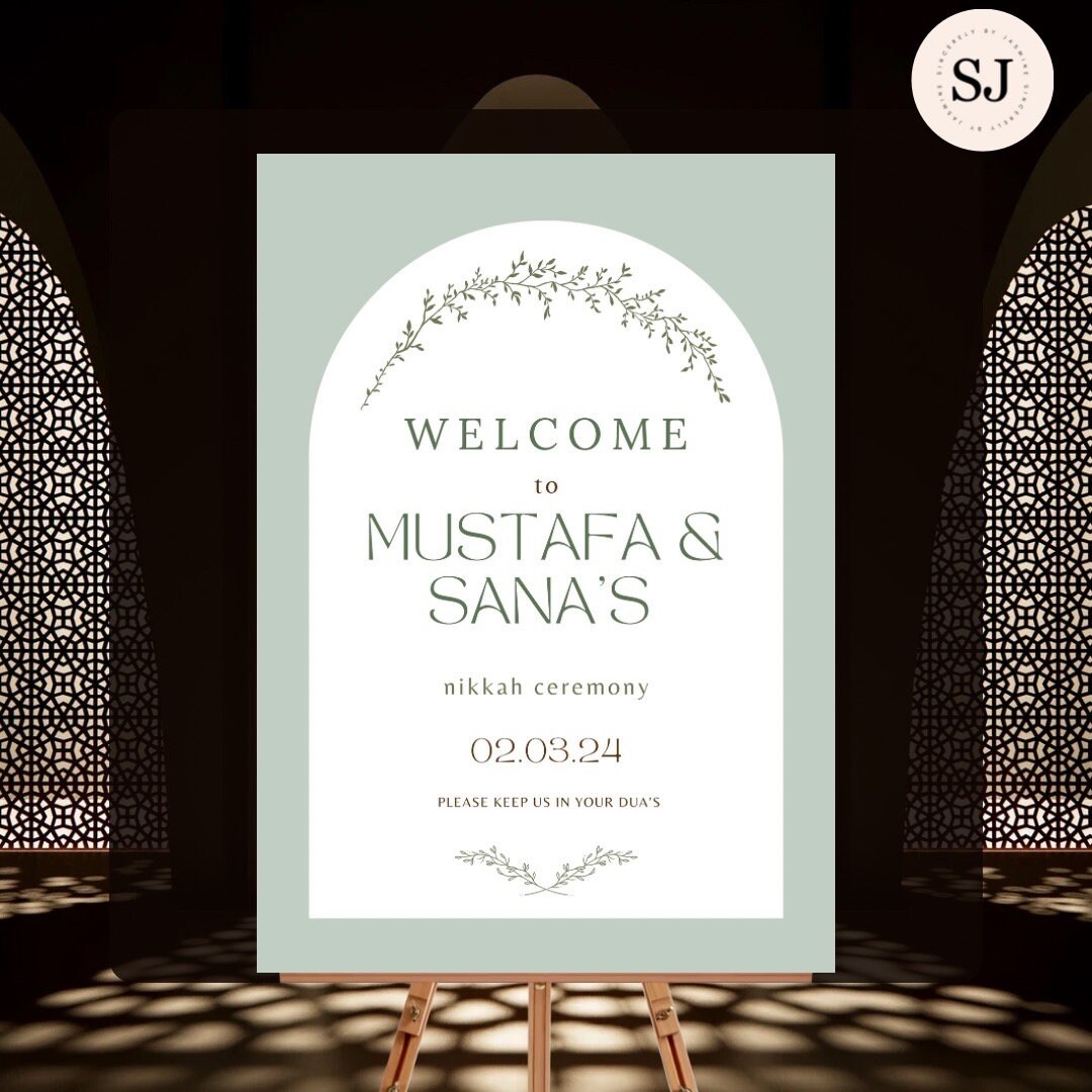 Nikkah Sign | Walima | Wedding | Engagement | Nikkah Decor | Welcome ...