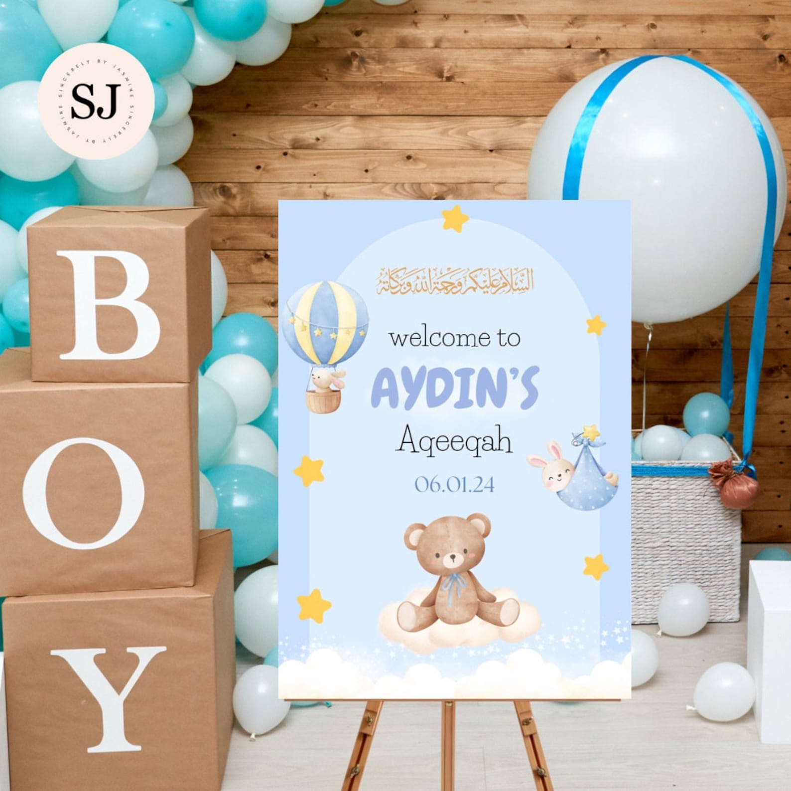 Personalised Aqiqah Sign | Aqiqah Welcome Board | Aqiqah Decor | Muslim ...