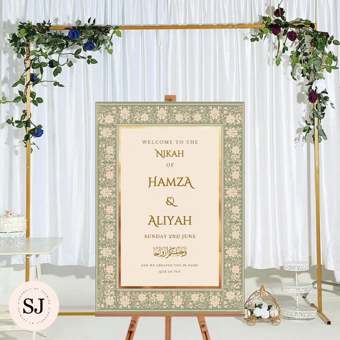 Nikkah Sign | Walima | Nikah | Engagement | Nikkah Decor | Welcome ...