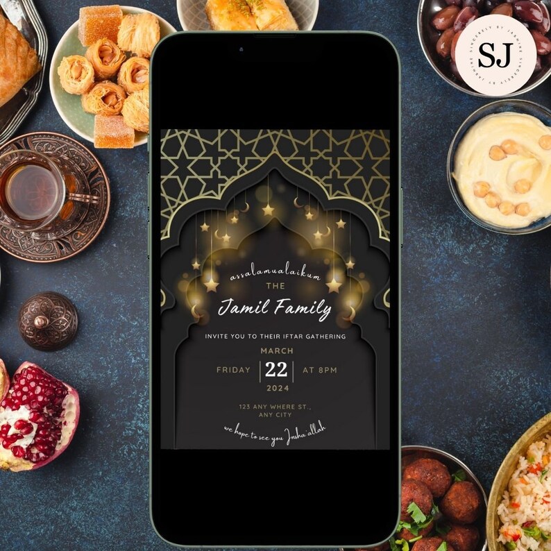 Ramadan Digital Invitation Iftar Invite Eid Invitation Dinner ...
