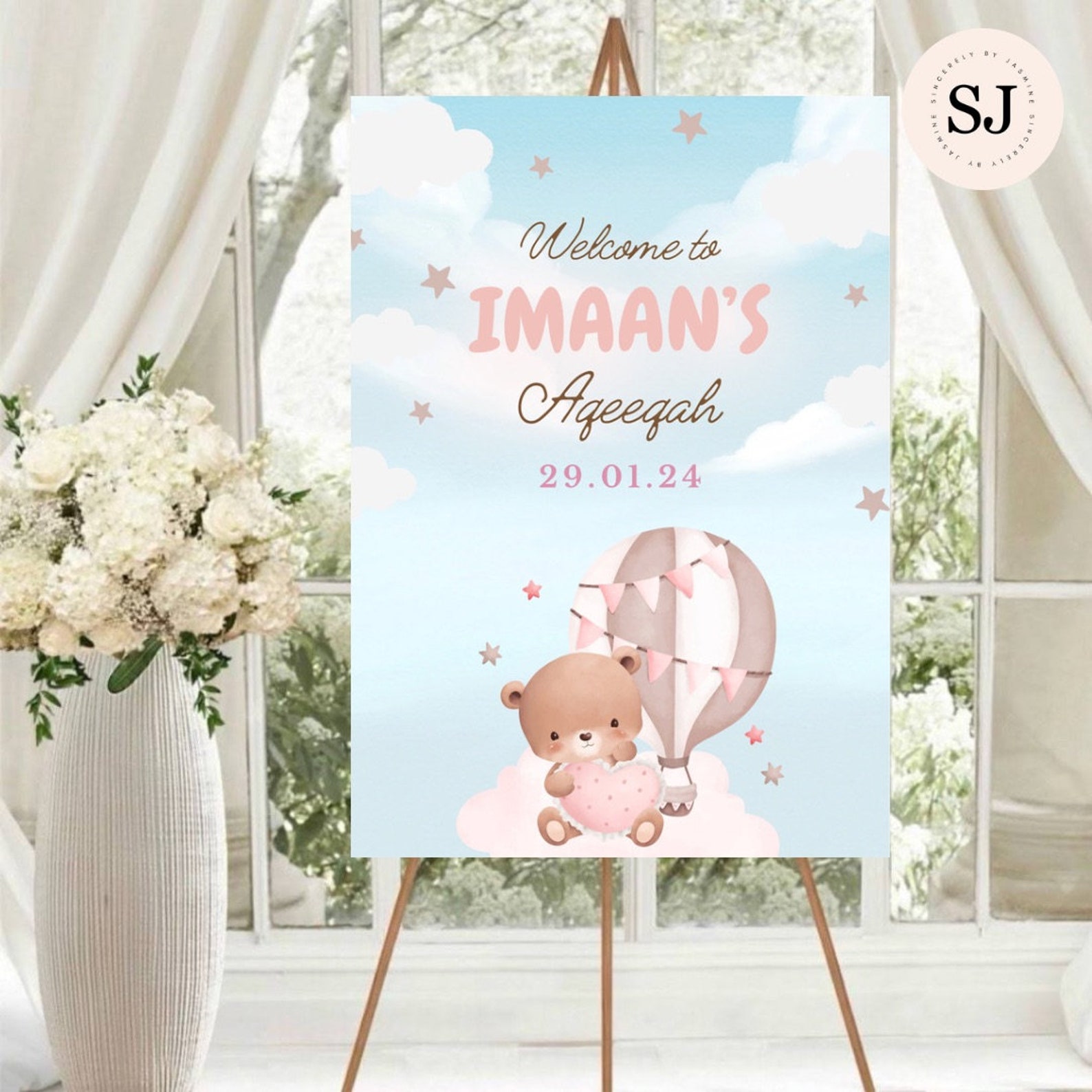 Personalised Aqiqah Sign | Aqiqah Welcome Board | Aqiqah Decor | Muslim ...