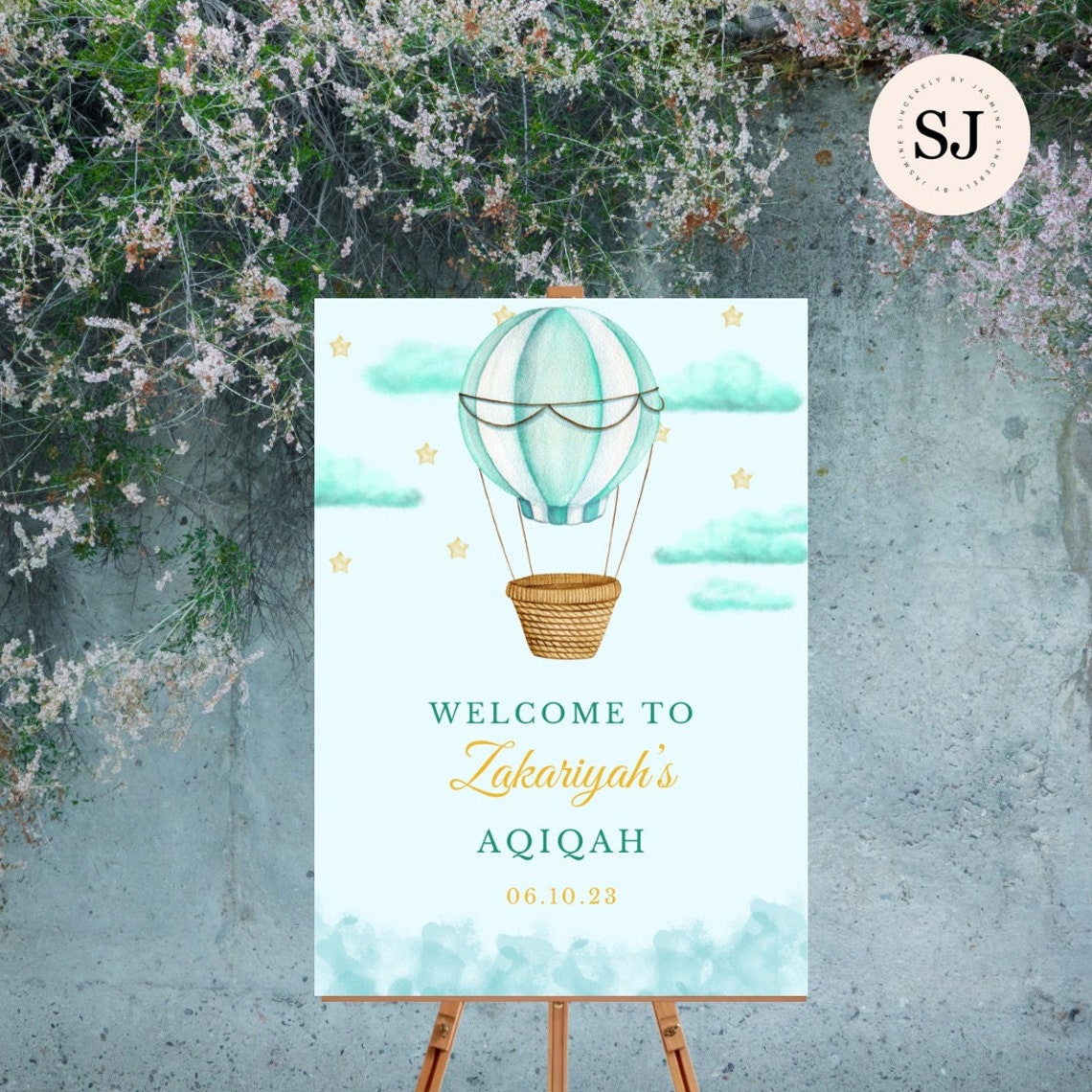 Personalised Aqiqah Sign Aqiqah Welcome Board Aqiqah Decor Muslim Baby ...