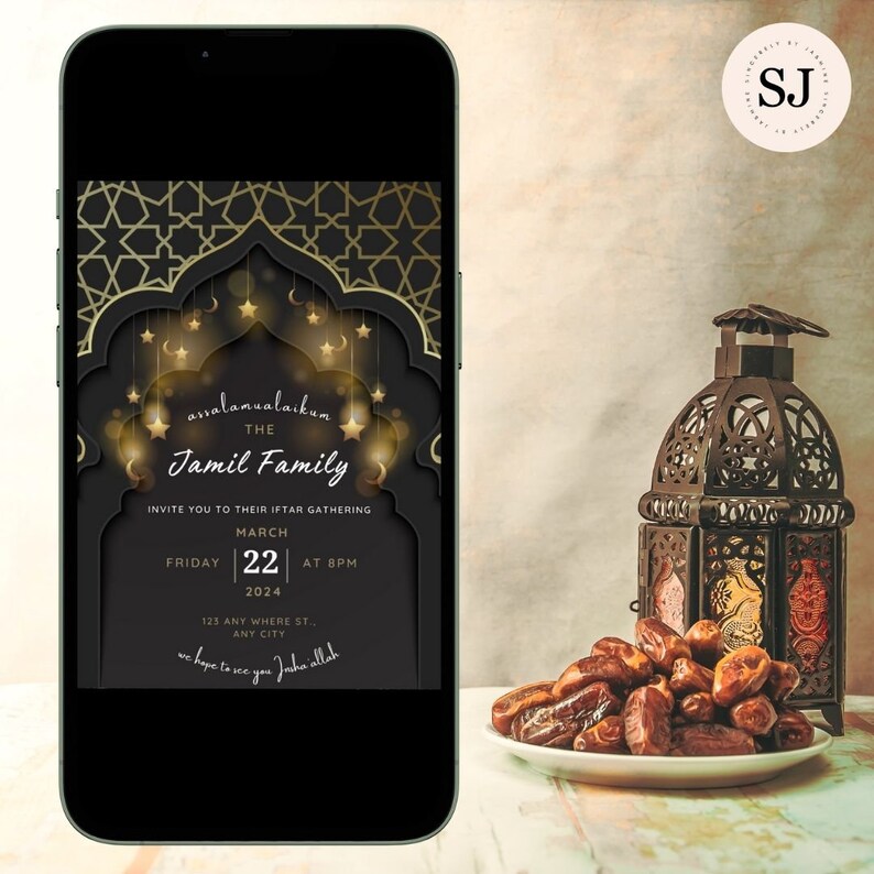 Ramadan Digital Invitation Iftar Invite Eid Invitation Dinner ...