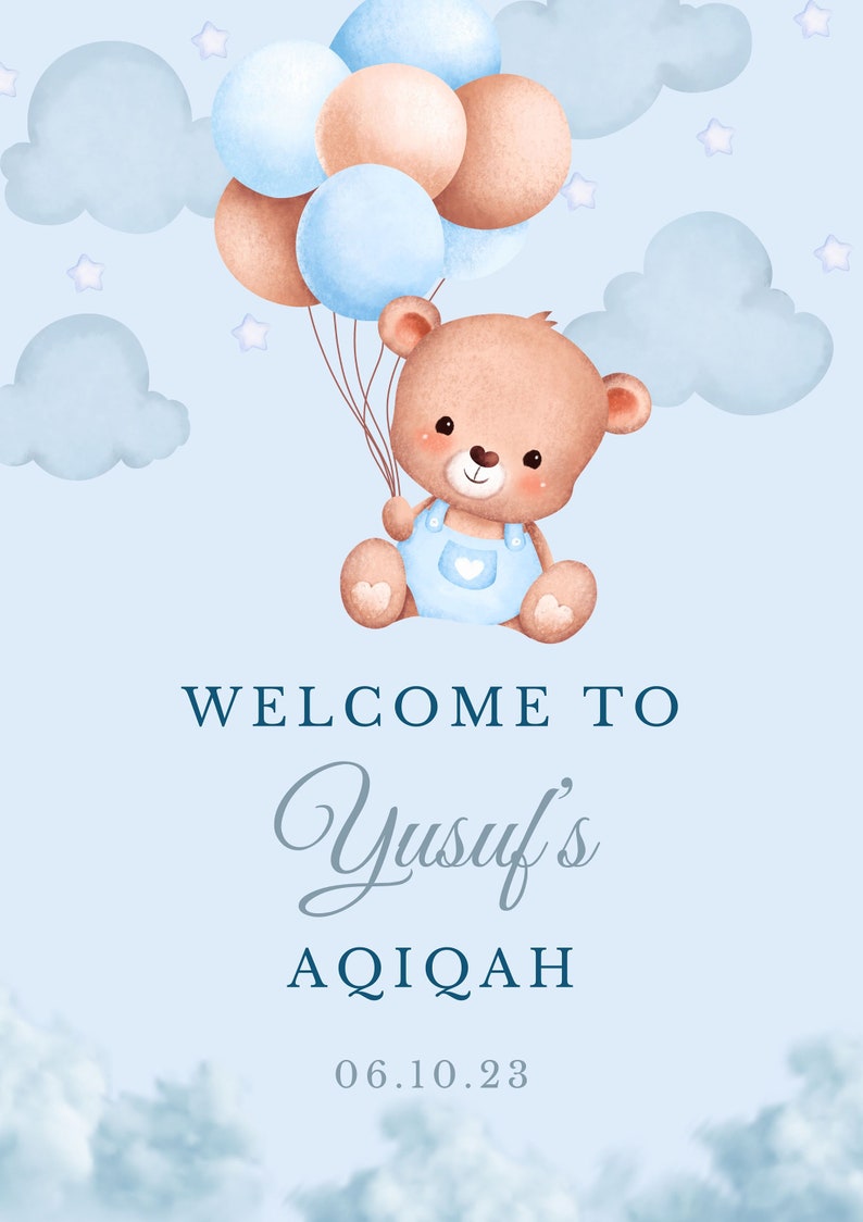 Personalised Aqiqah Sign Aqiqah Welcome Board Aqiqah Decor - Etsy