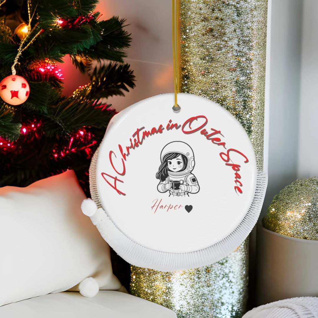 A Christmas in Outer Space Ornament Christmas Gift Christmas - Etsy
